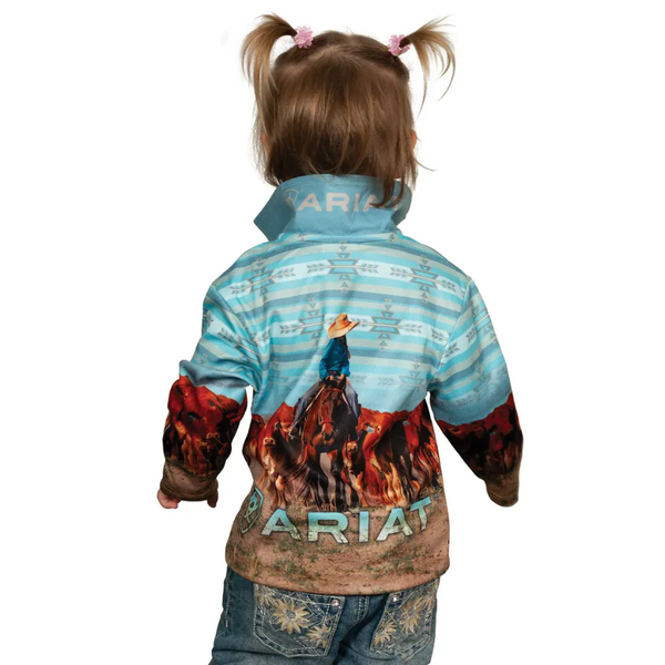 Ariat Kids Fishing Shirt - Little Cowgirls - Bairnsdale Horse Centre