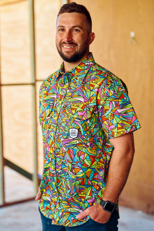 TradeMutt Mens Bonza Short Sleeve Shirt - Bairnsdale Horse Centre