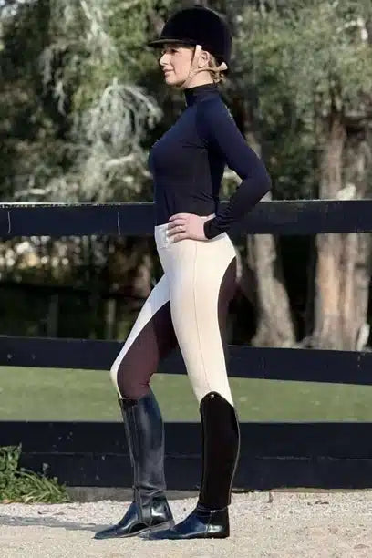 Performa Ride Womens Hunter Two Tone Show Tights - Vanilla - Bairnsdale ...