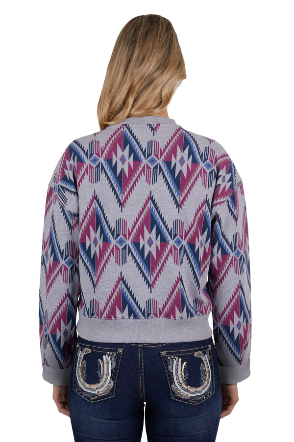 Pure Western Womens Alexis Crew - Multi - Bairnsdale Horse Centre