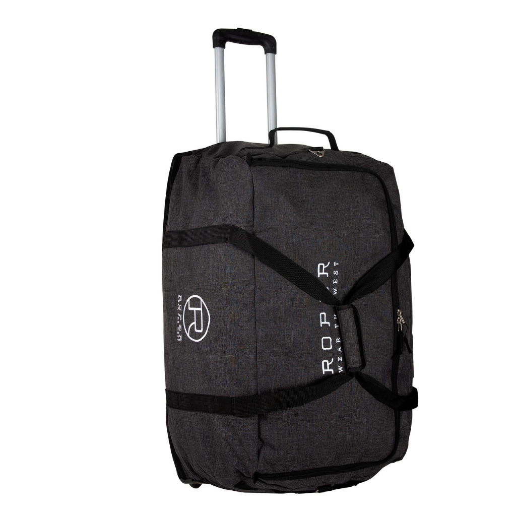 Roper large Wheeled Travel Bag - Grey - Bairnsdale Horse Centre