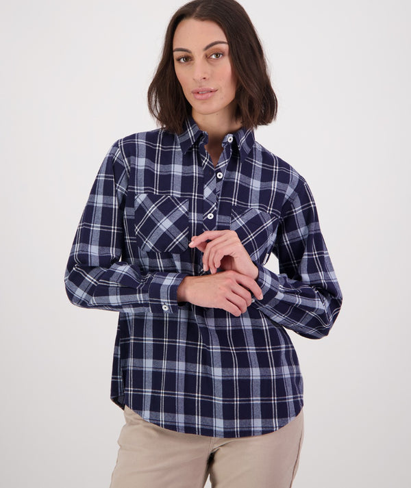 Swanndri Mens Barn Shirt - Cerulean Blue - Bairnsdale Horse Centre