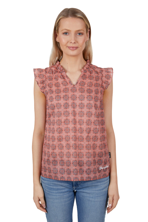 Wrangler Womens Miranda Blouse - Multi - Bairnsdale Horse Centre