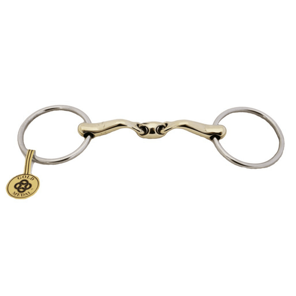 Angled lozenge Loose Ring Training Snaffle - Bairnsdale Horse Centre