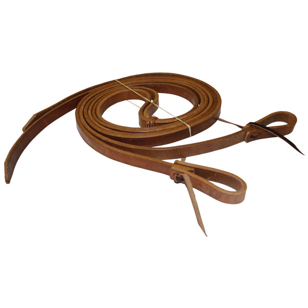 Fort Worth Split Reins w/water loops - Chestnut - Bairnsdale Horse Centre