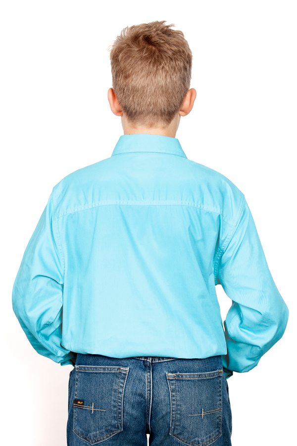 Just Country Boys Lachlan Workshirt - Duck Egg Blue - Bairnsdale Horse ...