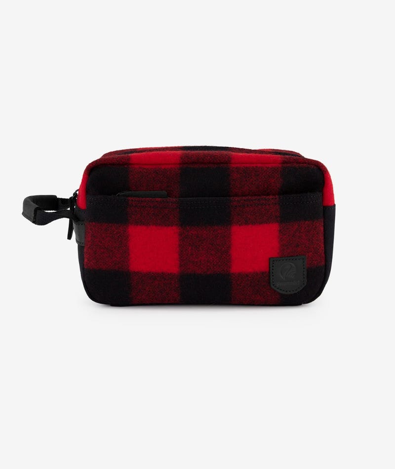 Swanndri Island Bay wash Bag - Red/Black Check - Bairnsdale Horse Centre